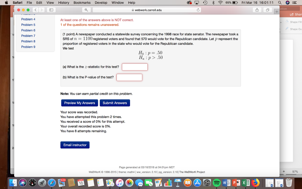 Solved Safari File Edit View History Bookmarks Develop | Chegg.com