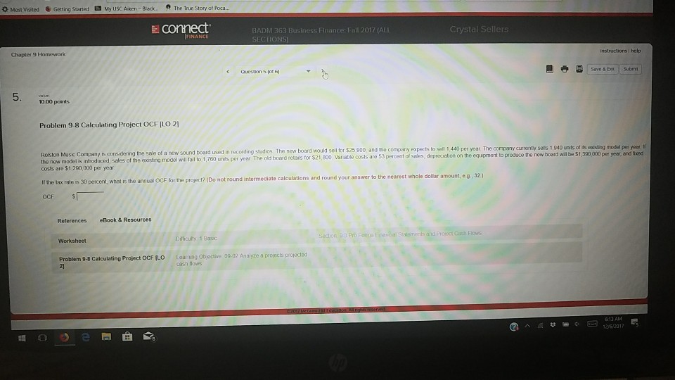 Solved * Most Visted @ Getting Started 回My USC. Aken-Black. | Chegg.com