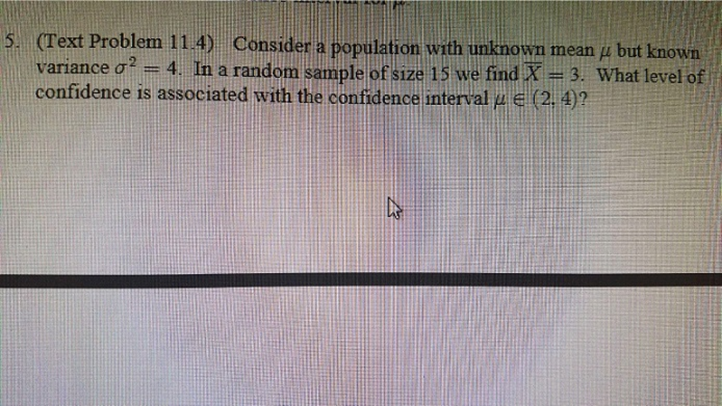 Solved Consider a population with unknown mean mu but known | Chegg.com