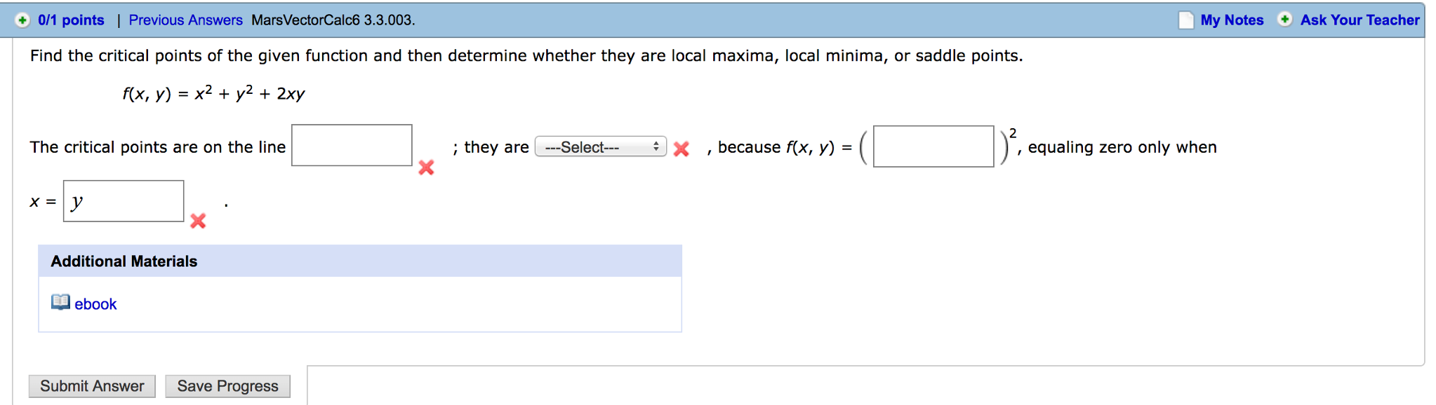Solved Find the critical points of the given function and | Chegg.com