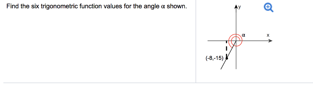 Solved Find the six trigonometric function values for the | Chegg.com