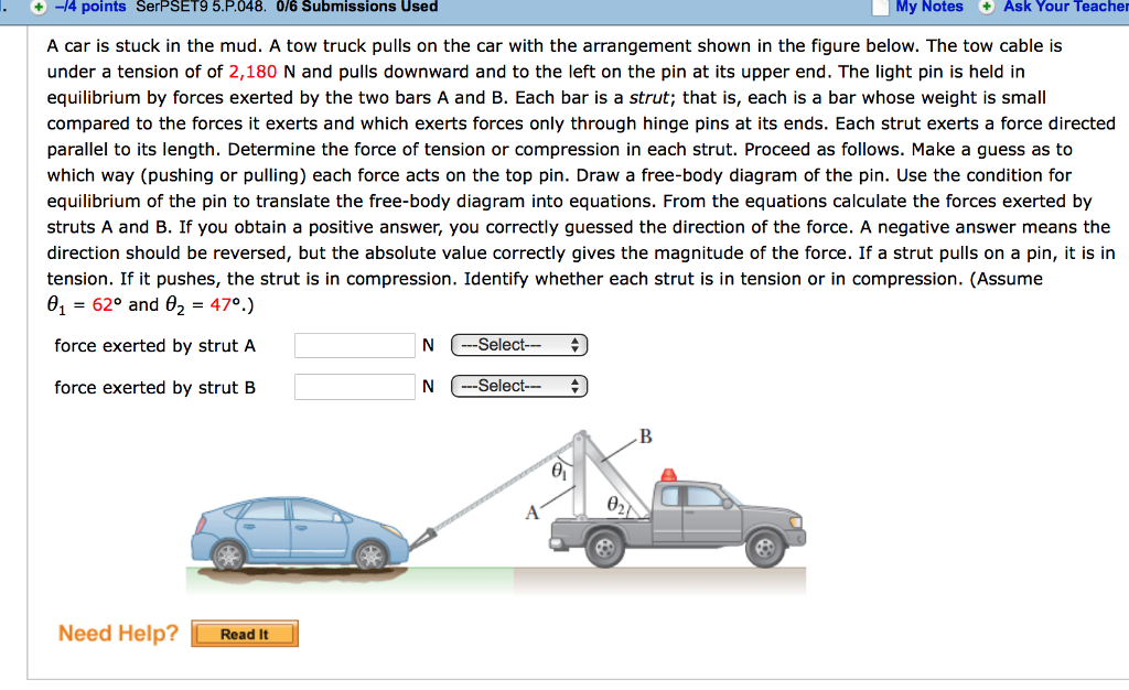 Solved -4 points SerPSET9 5.P.048. 0/6 Submissions Used My | Chegg.com