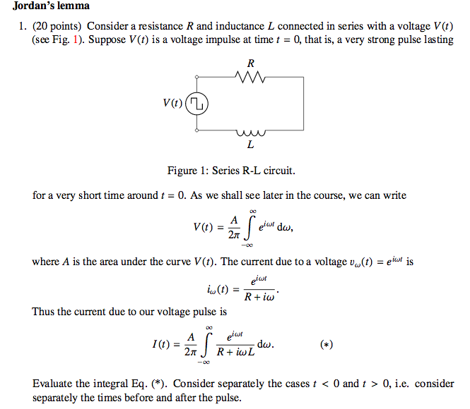 Solved Consider a resistance R and inductance L connected in | Chegg.com