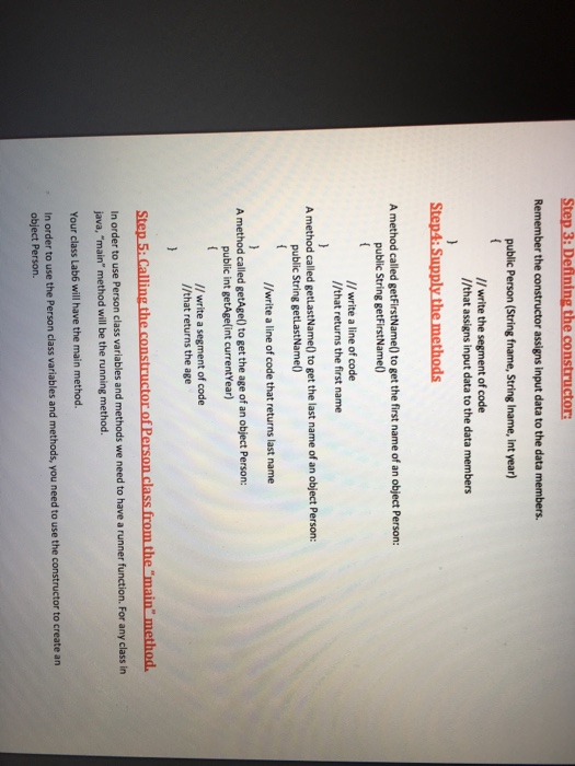 Solved Step 2 Declaring Class Examining The Problem We 