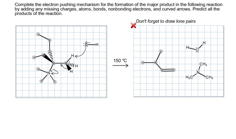 Solved Complete the electron pushing mechanism for the | Chegg.com