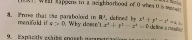 Solved Prove that the *hyperboloid* in R3, defined by | Chegg.com