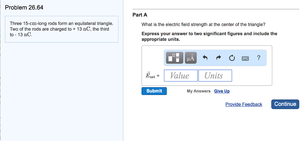 Solved Three 15-cm-long rods form an equilateral triangle. | Chegg.com