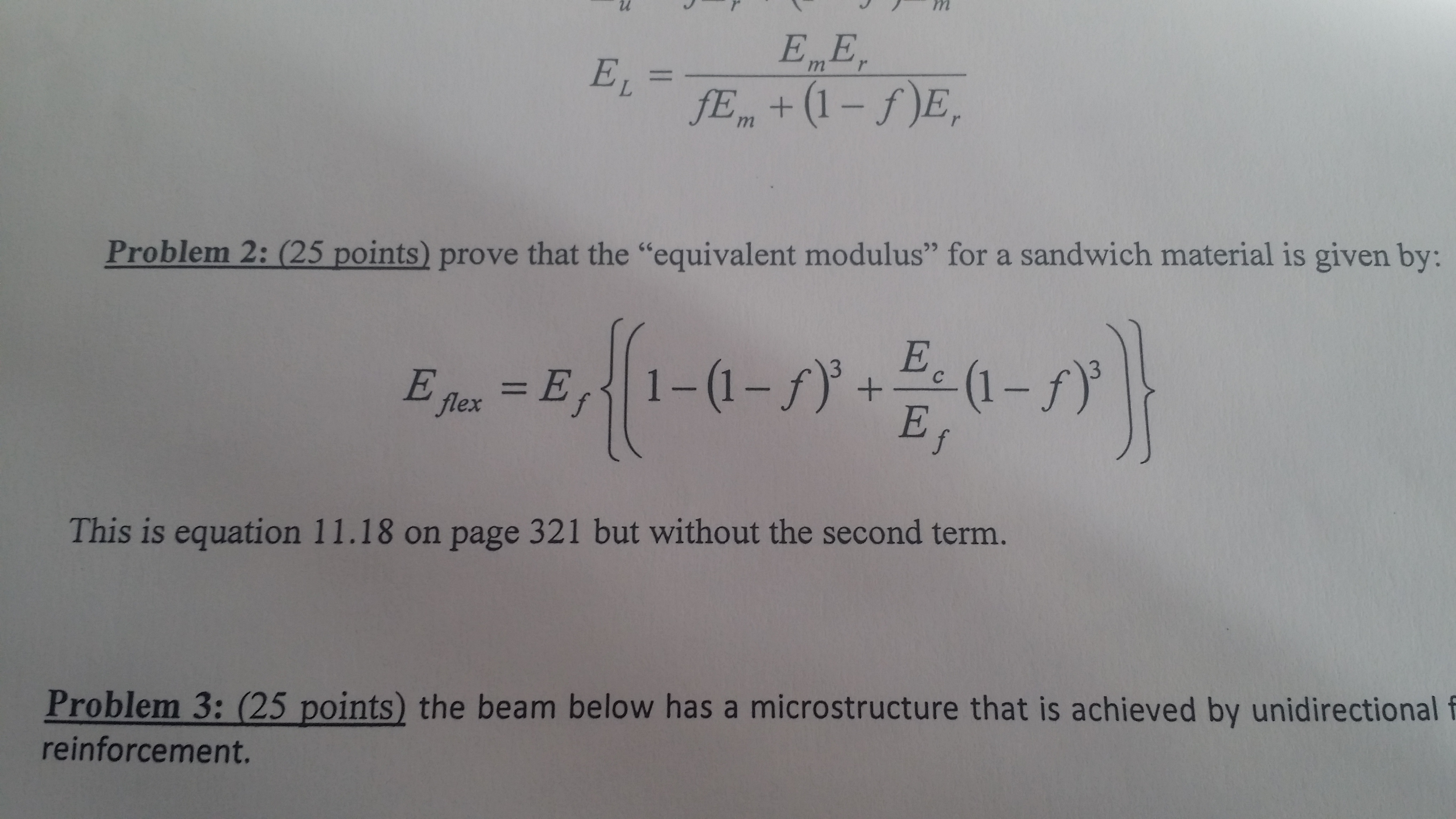 prove that the "equivalent modulus" for a sandwich | Chegg.com