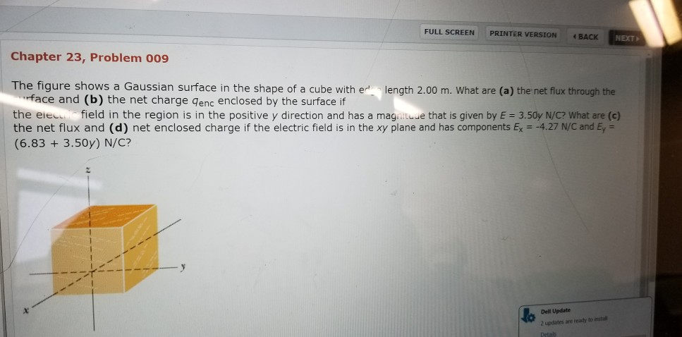 Solved FULL SCREEN PRINTER VERSION BACK NEXT Chapter 23, | Chegg.com