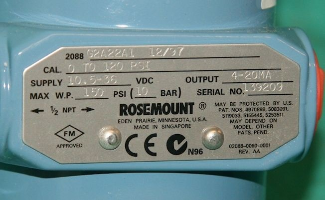Solved The name plate of a pressure transmitter is given | Chegg.com