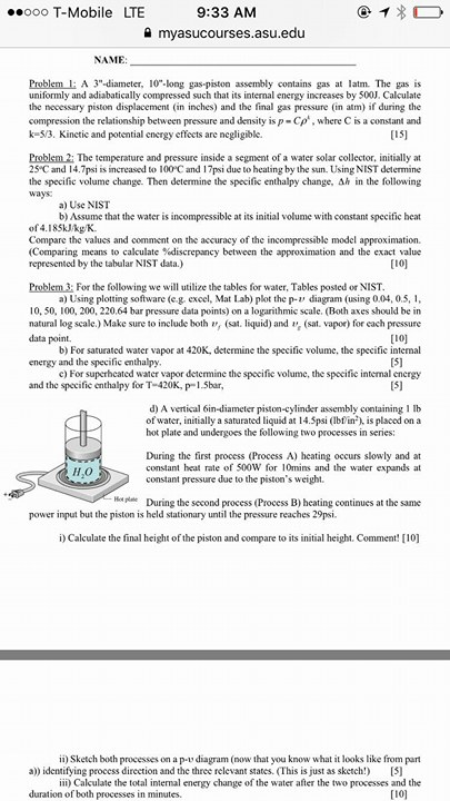 Solved ooo T-Mobile LTE 9:33 AM 슐 myasucourses.asu.edu NAME | Chegg.com