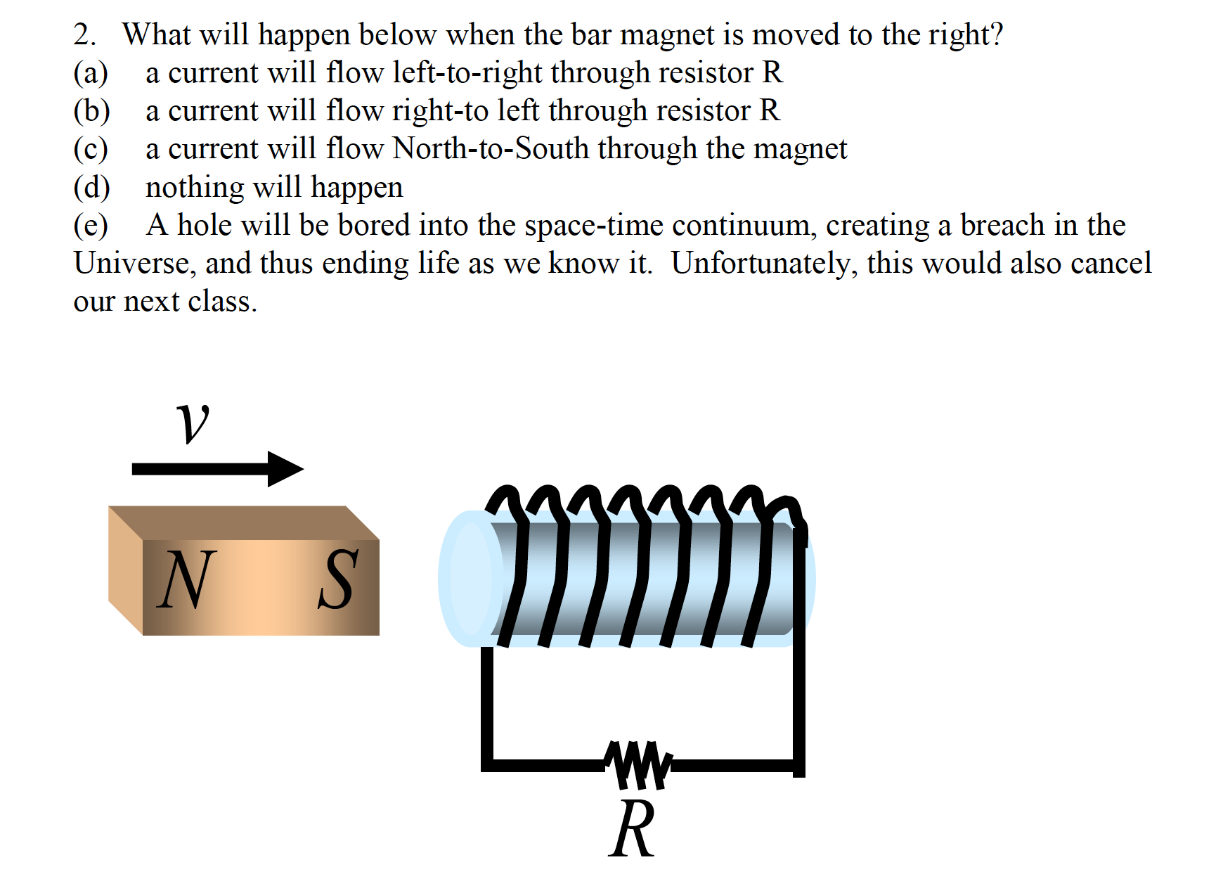 Solved What will happen below when the bar magnet is moved | Chegg.com