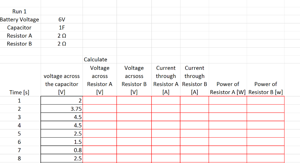 Solved 21 Calculate The Voltage Across Resistor A Every