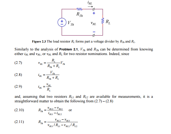Solved Figure 2.3 The load resistor R_L forms part a voltage | Chegg.com