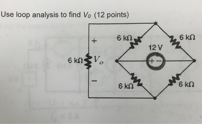 Solved Use loop analysis to find V_0 | Chegg.com