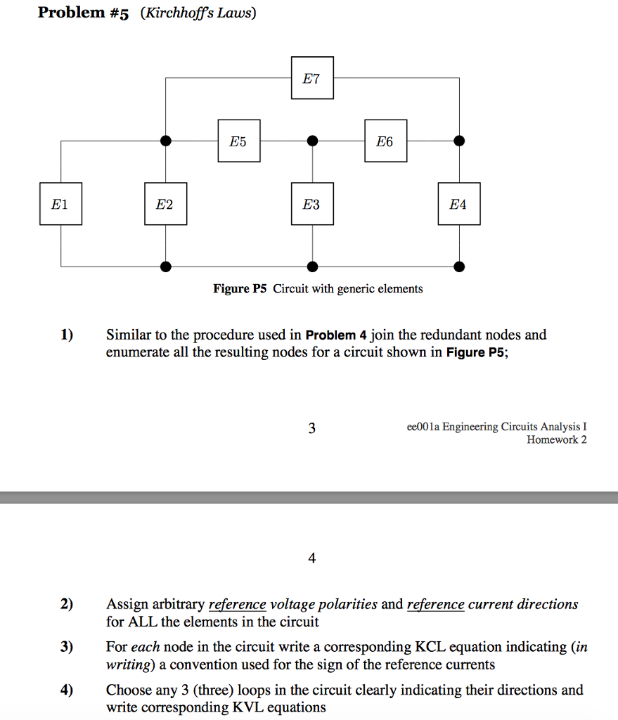 Solved Problem #1 (Alexander, Problem 2.9) (Kirchhoff's | Chegg.com