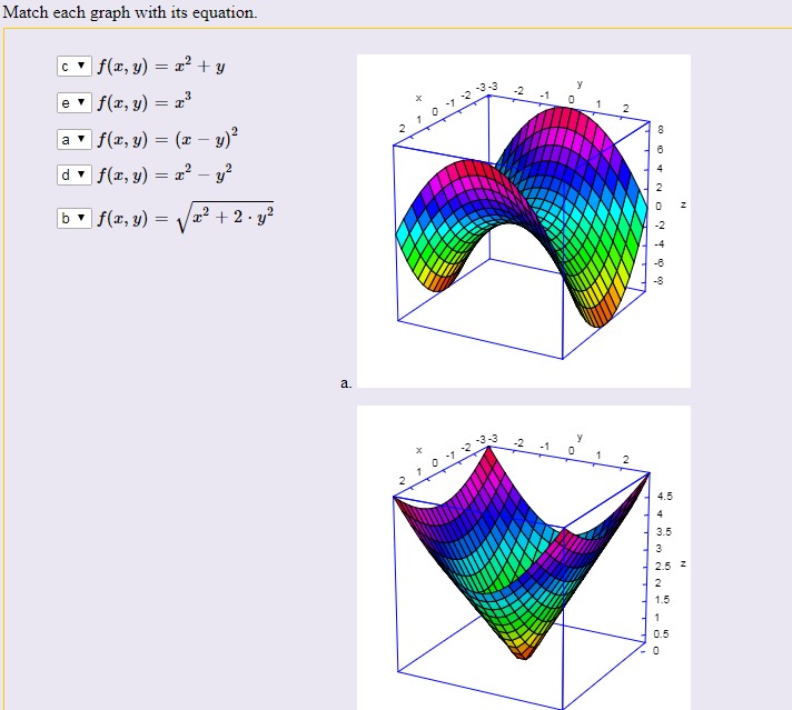Solved Match each graph with its equation. e v 3-3 a ' | Chegg.com