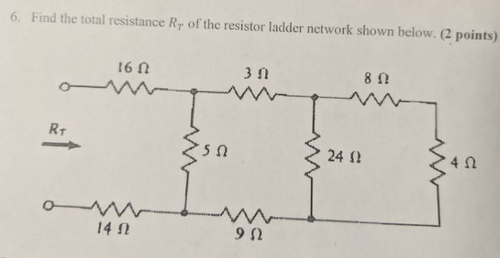 Solved 6. Find the total resistance Rr of the resistor | Chegg.com