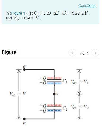 Solved Part A Calculate the Charge on capacitors C1 and C2 | Chegg.com Solved Part A Calculate the Charge on capacitors C1 and C2 | Chegg.com