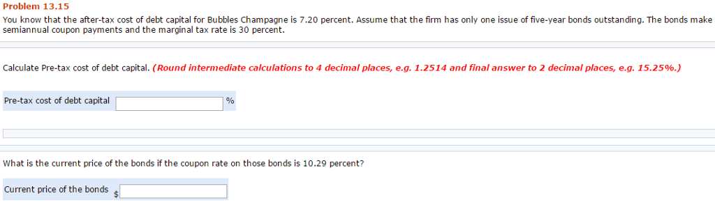 Solved You Know That The After tax Cost Of Debt Capital For Chegg solved-you-know-that-the-after-tax-cost-of-debt-capital-for-chegg