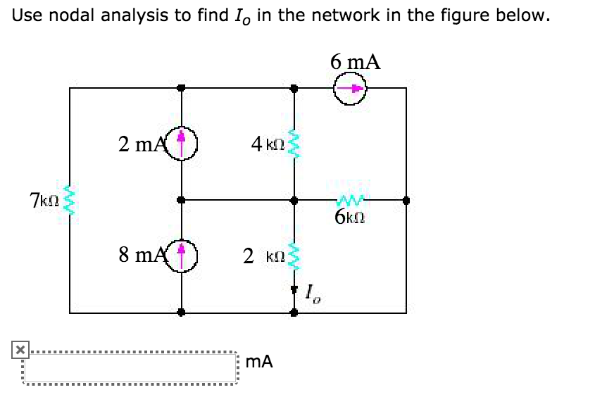 Solved Use nodal analysis to find Io in the network in the | Chegg.com
