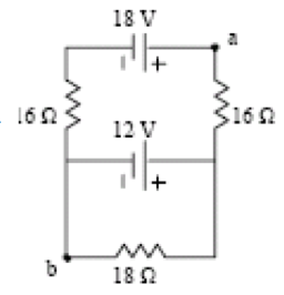 Solved Three resistors and two batteries are connected as | Chegg.com