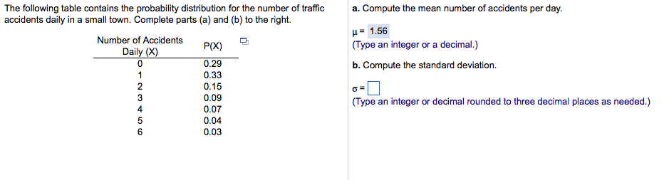 Solved The following table contains the probability | Chegg.com
