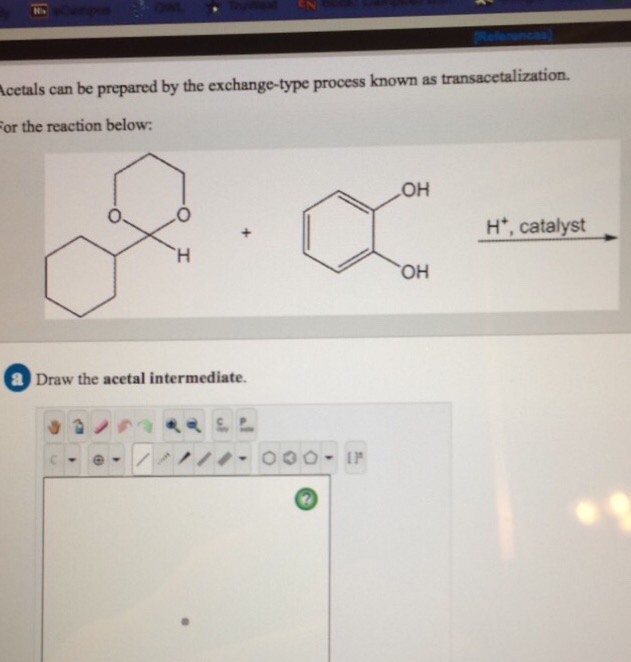 Solved Acetals can be prepared by the exchange-type process | Chegg.com