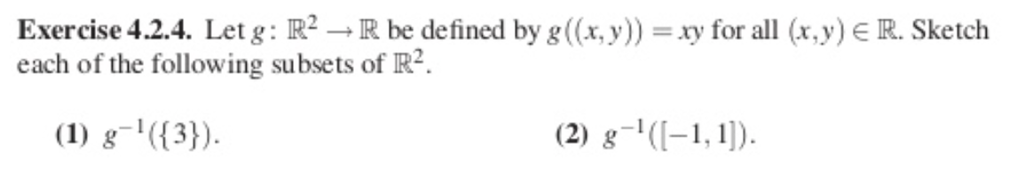 Solved Exercise 4.2.4. Let g: R2 → R be defined by g((x,y)) | Chegg.com