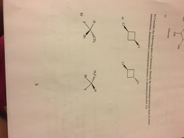 Solved Consider the following pairs of structures. Identify | Chegg.com