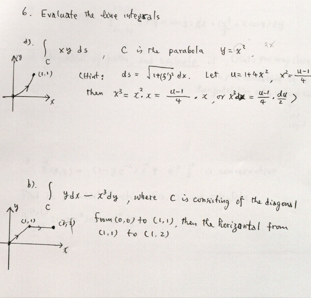 Solved Evaluate the line integrals integrate c xy ds, c is | Chegg.com