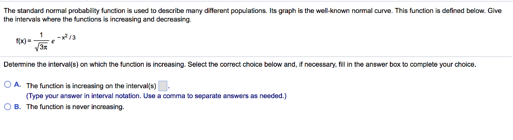 Solved The standard normal probability function is used to | Chegg.com