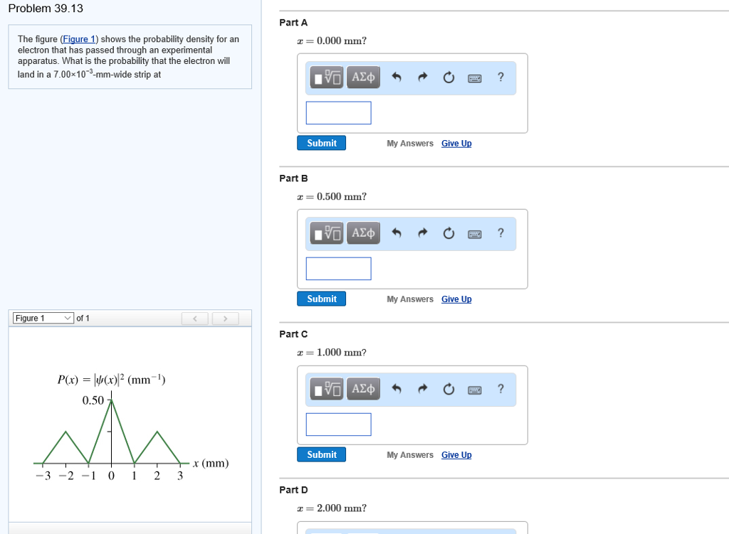 Solved The figure (Figure 1) shows the probability density | Chegg.com