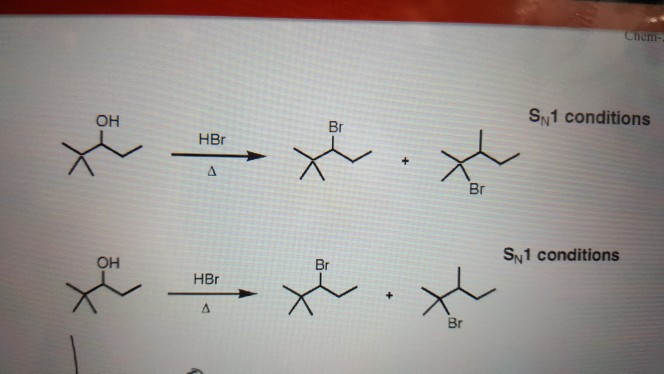 Solved Draw the arrows correctly to show correct SN1 | Chegg.com