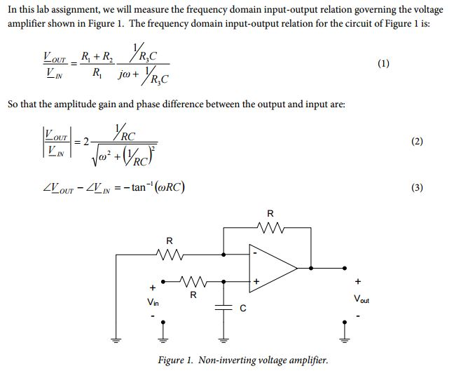 Solved In this lab assignment, we will measure the frequency | Chegg.com