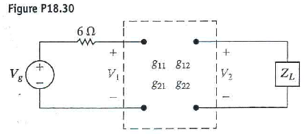 Solved The y parameters for the two-port amplifier circuit | Chegg.com