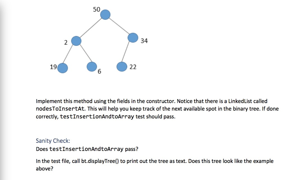 Solved Part 1 We Provided A File Binarytreejava That