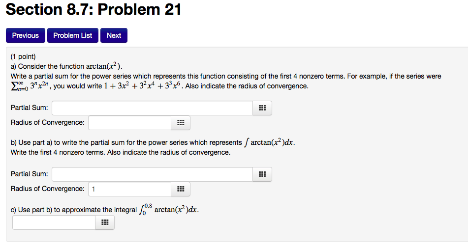 Solved Section 8.7: Problem 16 Previous Problem List Next | Chegg.com