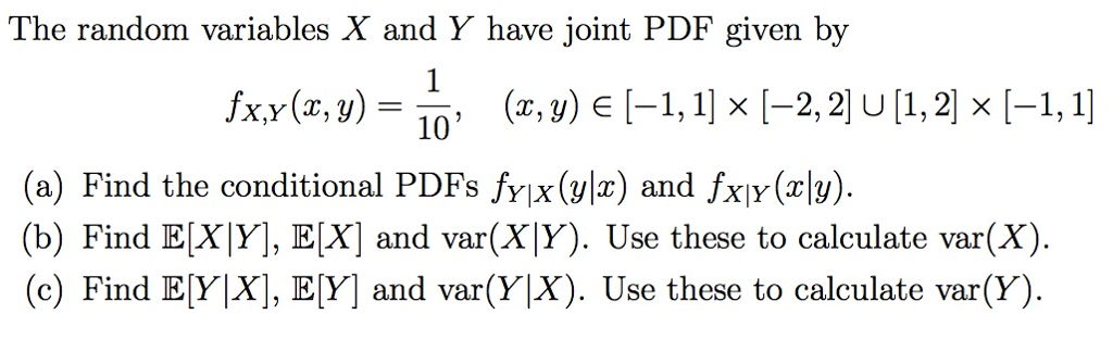 The random variables X and Y have joint PDF given by | Chegg.com