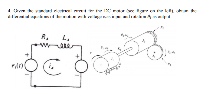 Solved Given the standard electrical circuit for the DC | Chegg.com