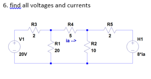 Solved Find all voltages and currents | Chegg.com