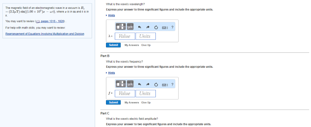 Solved What is the wave's wavelength? Express your answer to | Chegg.com