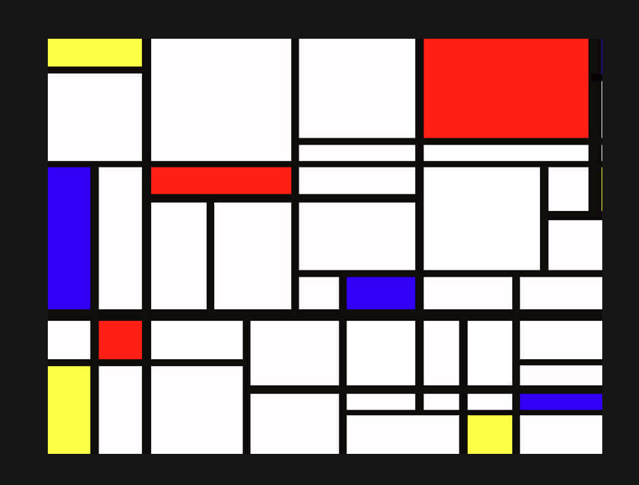 Solved Objective: Draw Mondrian-Style art in Python. Key | Chegg.com