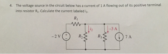Solved The voltage source in the circuit below has a current | Chegg.com