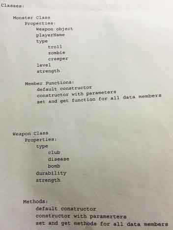 Solved Create the source code files for the classes below. | Chegg.com