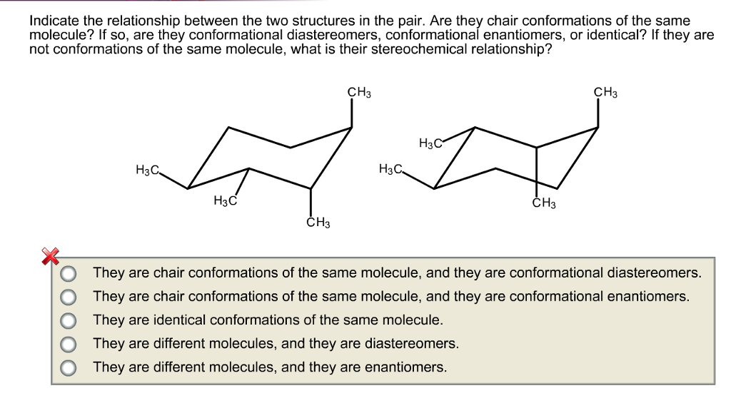 Solved Indicate the relationship between the two structures | Chegg.com
