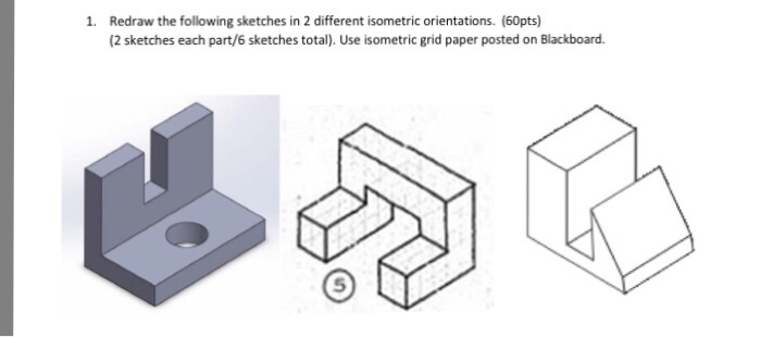 Solved Redraw the following sketches in 2 different | Chegg.com