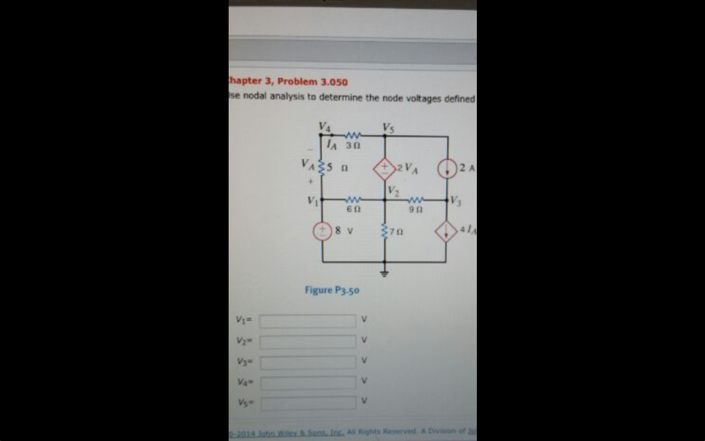 Solved Use nodal analysis in determine the node voltages | Chegg.com