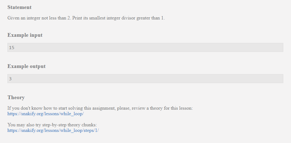 Solved Statement Example input 15 Example output Theory If | Chegg.com