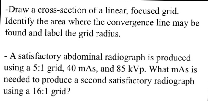 Solved Draw a cross-section of a linear, focused grid. | Chegg.com